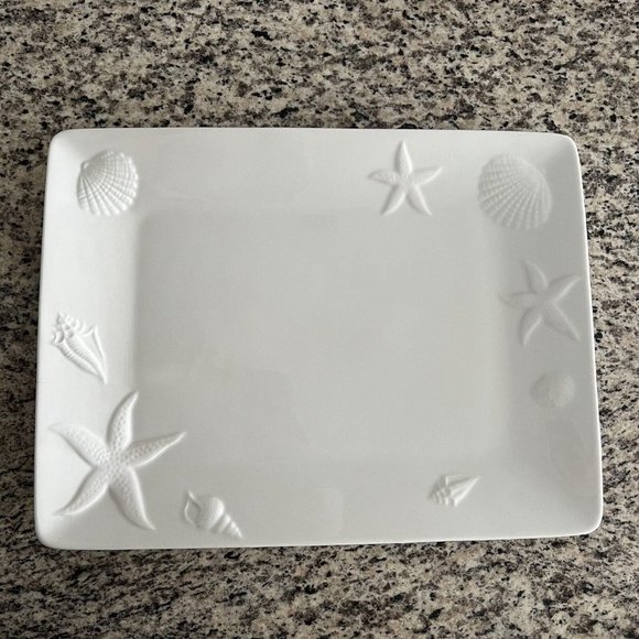 Pottery Barn | Dining | Pottery Barn Seashore Platter Seashell Starfish ...